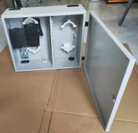 China 72Port 1-Door Wall Mount Fiber Enclosure 144 Fibers (LC/DX) Cold Roll Steel Sheets for sale