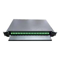 China 24C FC APC Fiber Count Optical Patch Panel For G652D / G657A1 Fiber for sale