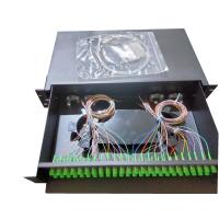 China 48C FC APC Sliding Rack Mount Optical Patch Panel With G652D/G657A1 for sale