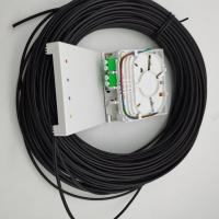 China LC/APC Pre Connectorized Fiber Termination Boxes 4 Fibers 10-100M Wall Outlet Box 4fo for sale