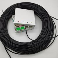China LC/APC Pre Connectorized Fiber Termination Boxes 4 Fibers 10-100M Wall Outlet Box 4fo for sale