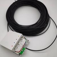 China LC/APC Pre Connectorized Fiber Termination Boxes 4 Fibers 10-100M Wall Outlet Box 4fo for sale