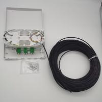 China 6Cores LC/APC Pre-Connectorized Optical Distribution Box 6Fibers Wall Outlet PTO Box for sale