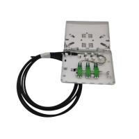 China Black Fiber Termination Boxes Square Design 6 Ports Available for sale