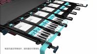 China 1U 144 Cores MTP MPO -LC Patch panel ODF Chassis enclosure Sliding type for 12 Cassettes for sale