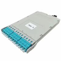 China 12 Cores MPO-LC MTP-LC SM OM3 OM4 Om5 breakout Cassettes Modules Plastic for sale