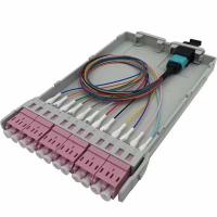 China 12 Cores MPO-LC MTP-LC SM OM3 OM4 Om5 breakout Cassettes Modules Plastic for sale