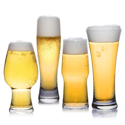 China Factory Wholesale Lead Free High Quality Crystal Transparent Glass Drink Cup Beer Glass Cup for sale