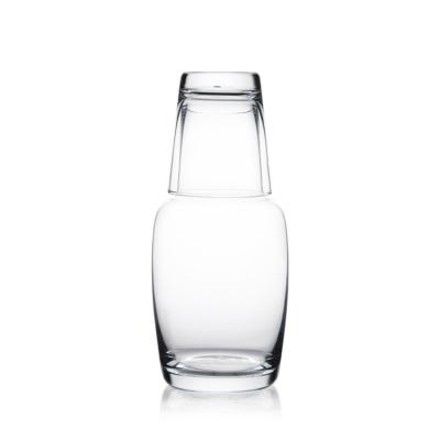 China Professional Made High Capacity Handmade Glass Water Carafe Set With Tumbler for sale