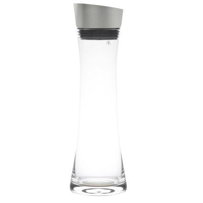China Lead Free Crystal High Quality Handblown Carafe Set with Stainless Steel Lid for sale