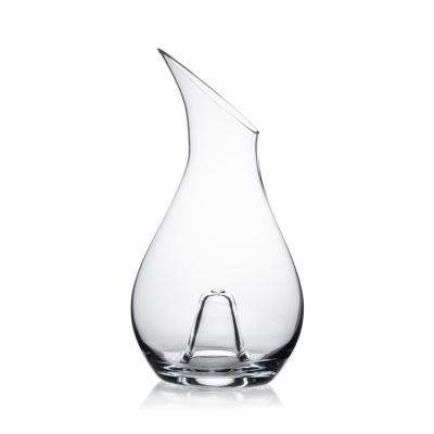 China OEM High Capacity Crystal Glass Handmade Glass Water Carafe Set for sale