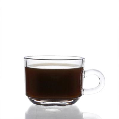 China High Quality 5OZ Clear Transparent 150ml Coffee Mug Tea Glass for sale