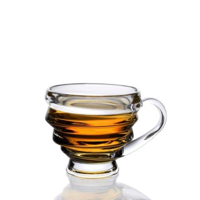 China Best selling 6oz  Crystal Clear Transparent Coffee Mug Tea Glass for sale