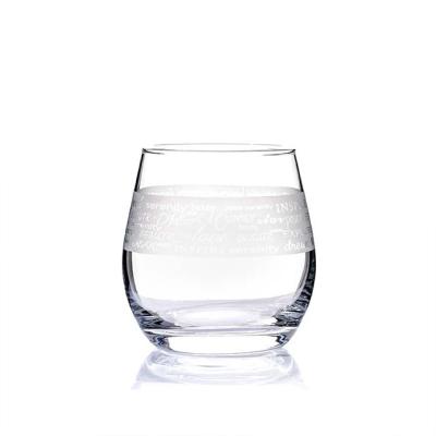 China Customized LOGO New fashion Wine glass gift with gold and silver printing for sale