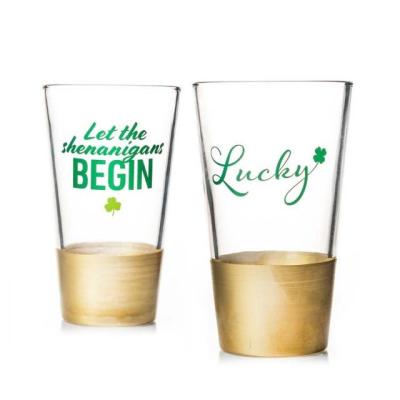 China Factory Price Custom Lead Free High Wave Cup 444ml Hypo Cup Custom Glass for sale