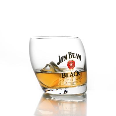 China Wholesales Customized Lead Free Crystal Whiskey Glass with Decal for sale