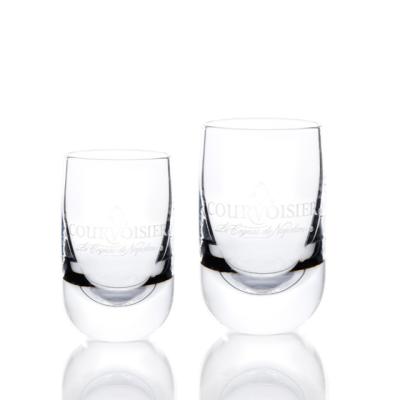 China Custom logo round lead free crystal transparent 50ML Shot Glass for sale