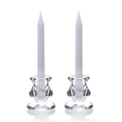 China Clear Classic Crystal Glass Candelabra Candlestick Holder for sale