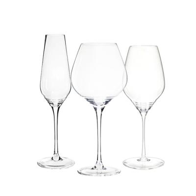 China Wine Glass Set 3 Pieces Hand Decorated Wine Glass Set Manufacturers for sale
