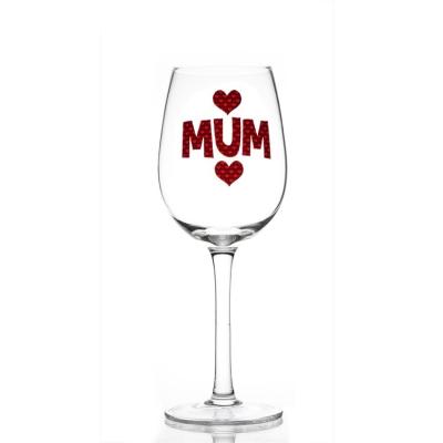 China 650ml Hand Blown Wine Glasses , Crystal Goblets Vintage For Mother'S Day for sale