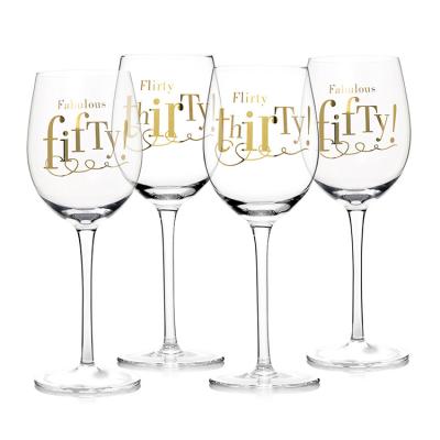 China Fashionable Customized Transparent  High End Red Wine Glasses For Bar for sale