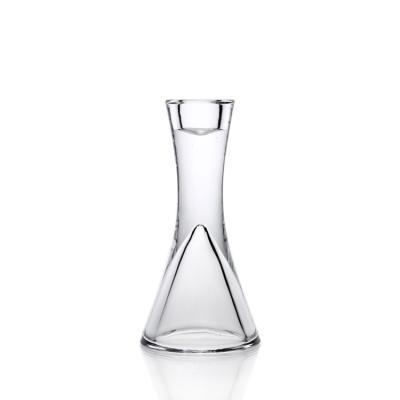 China 18cm Height Modern Taper Glass Candle Holder For Wedding Ceremony for sale