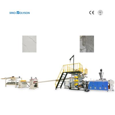 China 1220*2240mm PVC Artificial Marble Sheet Making Machine With 36.9 Rpm Screw Speed for sale
