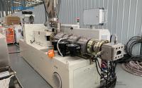 China 3'' Rectangular WPC/PVC Solid Wooden Door Frame Profile Making Extrusion Machine Line 180-200KG/H for sale
