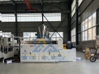 China Width 300mm WPC Solid Door Frame Making Machine 25000*2200*2200mm for sale