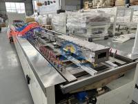 China SIEMENS PLC Touch Screen Wood Plastic Composite WPC Door Frame Extrusion Machine for sale