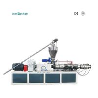 China 39.6 Rpm Plastic Conical Twin Screw Extruder Machine 2000KG for sale