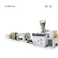 China 42 Rpm Plastic Conical Double / Twin Screw Extruder For 1800KG Capacity for sale