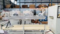 China Manufacturing Plant WPC Door Profile Extrusion Line 22-25m * 2.5m * 2.5m at Competitive for sale