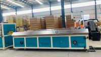 China 22 1 Screw L/D Ratio PVC Wood Composite Hollow Grille Bamboo Wall Panel Extrusion Line Making Machine for sale