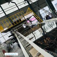 China 75kW PLC Siemens Control Laminated PVC Marble Sheet Making Machine for sale