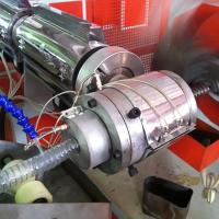 China 75rpm Steel Reinforced PVC Hose Making Machine With 38CrMoAlA Screw Material for sale