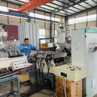 China 75 rpm Single Screw Extruder PLA Straw Making Machine 7.5kw for sale