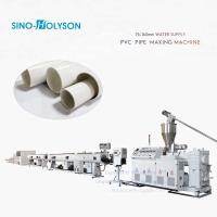 China Counter Rotating Conical Twin Screw Plastic PVC Pipe Extruder 380V 50HZ 3Ph for sale