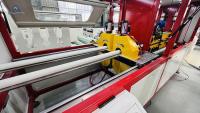China Counter Rotating Conical Twin Screw Plastic PVC Pipe Extruder 380V 50HZ 3Ph for sale
