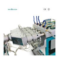 China Sino Holyson  16mm Twin Screw Extruder Four Cavity Outlet Plastic PVC Pipe Making Machine Maufacture for sale