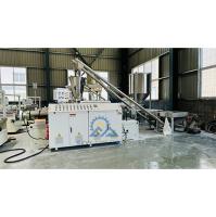 China Twin Screw WPC Door Frame Extrusion Line With Mitsubishi PLC Control for sale
