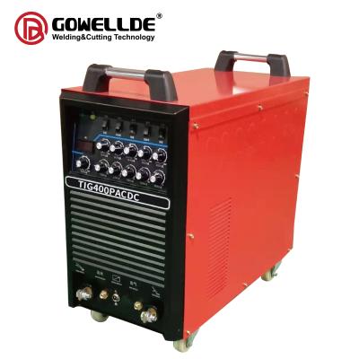 China TIG400PACDC AC DC Inverter Aluminum Welding Machine 380A TIG Stick Welder 415V for sale
