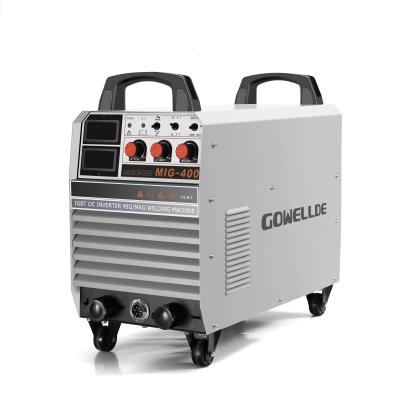 China MIG400I IGBT Inverter MIG Welder 40-350A Low Spatter Gas Welding Machine AC380V for sale