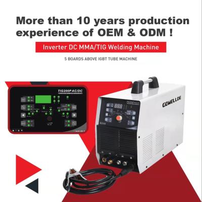 China Portable IGBT TIG 200P AC DC High Frequency Welder 200A Stick MMA Welding Machine for sale