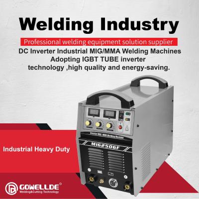 China 220V 200A DC Inverter Portable MIG Welding Machine MIG250GF with IGBT Technology for sale