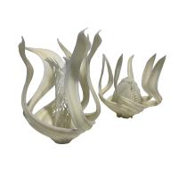 China Custom White Artistic Flower SLA 3D Printing Service UV Bright Finish 0.05mm Tolerance for sale