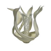 China Custom White Artistic Flower SLA 3D Printing Service UV Bright Finish 0.05mm Tolerance for sale