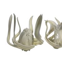 China Custom White Artistic Flower SLA 3D Printing Service UV Bright Finish 0.05mm Tolerance for sale