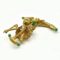 China Skeleton MJF Rapid Prototyping 3d Printing Service With Gold Painted for sale
