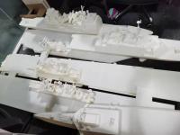 China FDM 3D Printing Service PLA Aircraft Carrier Model Brushed Finish 0.005mm Tolerance for sale